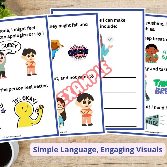 No Pushing Social Story