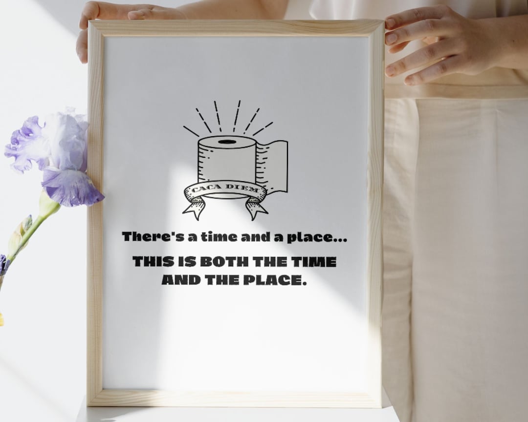 Funny Bathroom Art | Fun Washroom Decor | Bathroom Wall Art Poster - Etsy