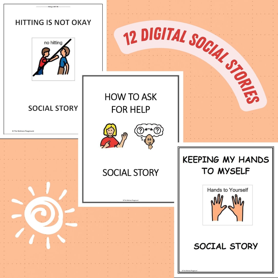 Social Story Bundle 12 Common Classroom Behaviours | Printable Social ...