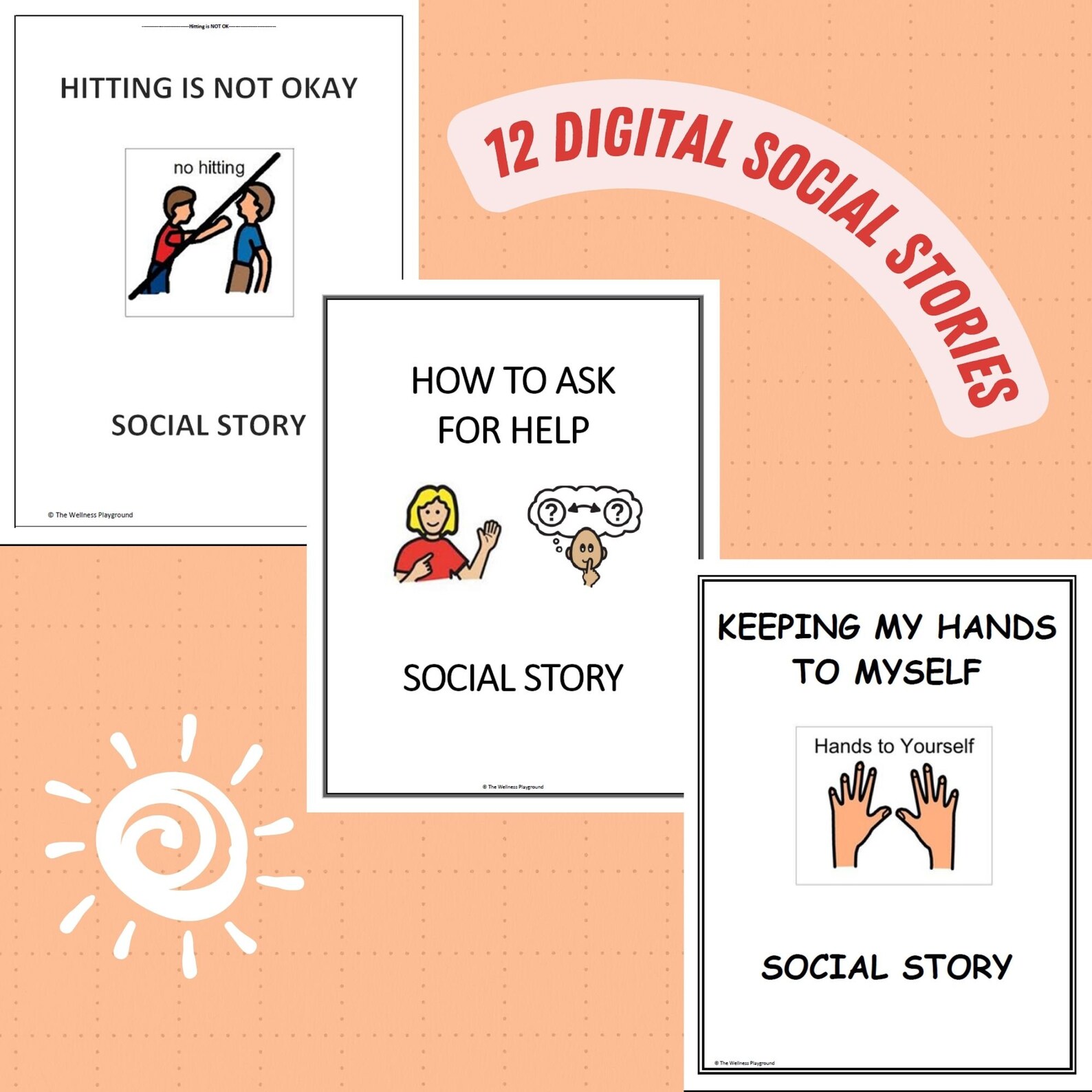 Social Story Bundle 12 Common Classroom Behaviours | Printable Social ...