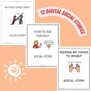 Social Story Bundle 12 Common Classroom Behaviours | Printable Social ...