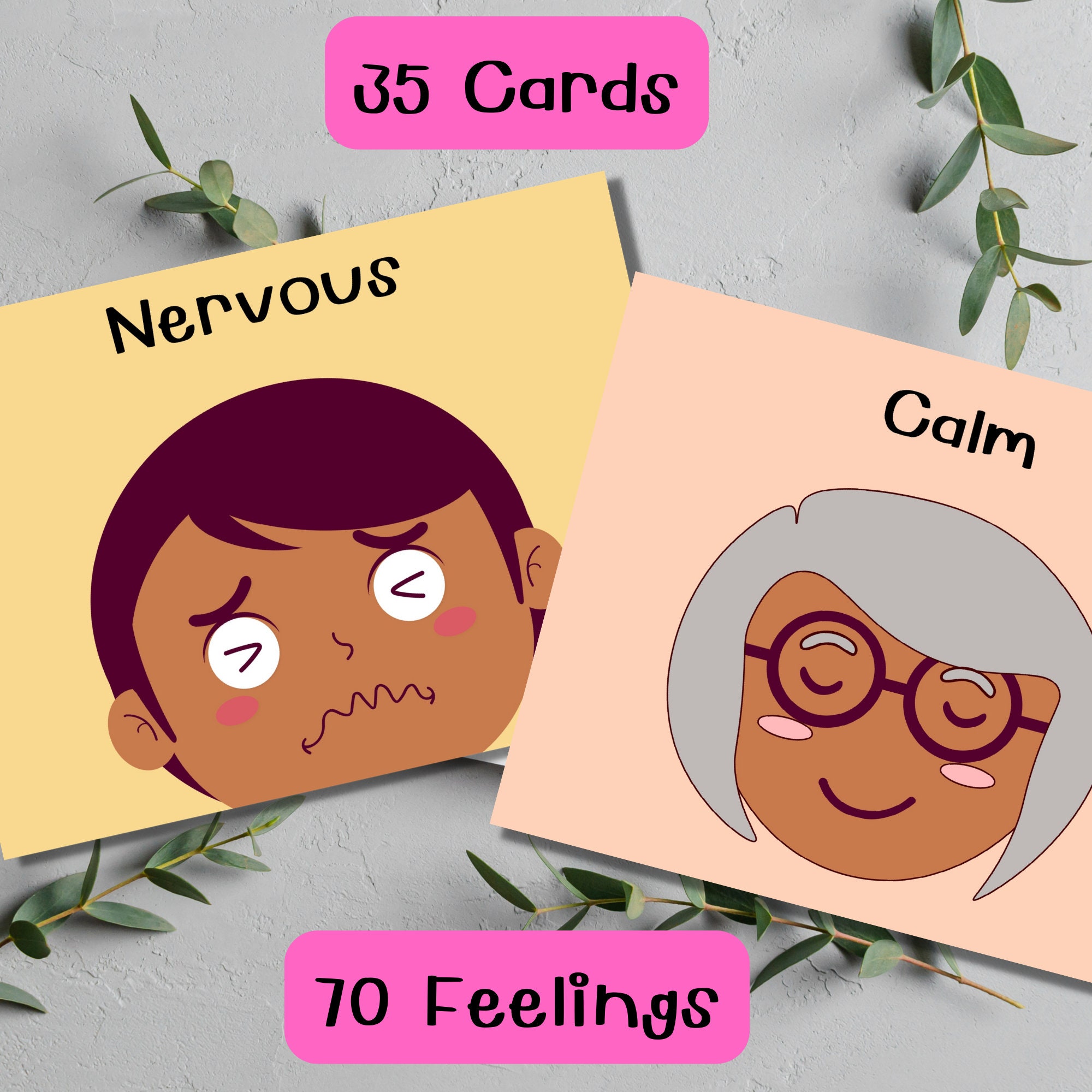 Feelings Cards Visuals for Kids | Emotions Printables | Social ...