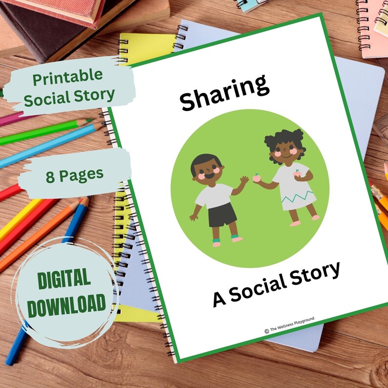 Sharing Social Story: Social Skills Lesson for Kids (printable PDF) - Etsy