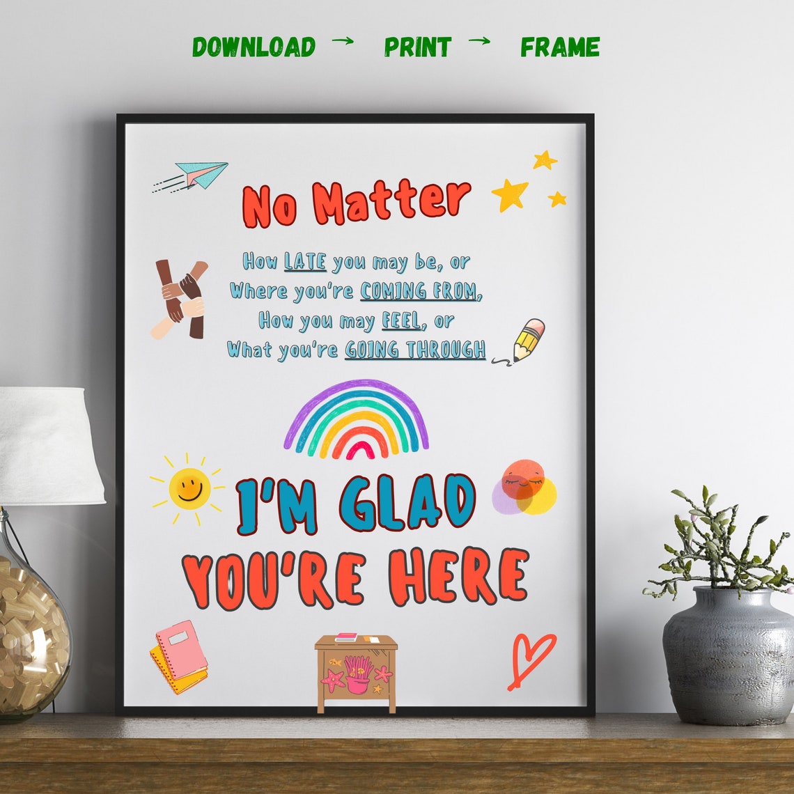 Classroom Door Poster Classroom Welcome Sign Printable - Etsy