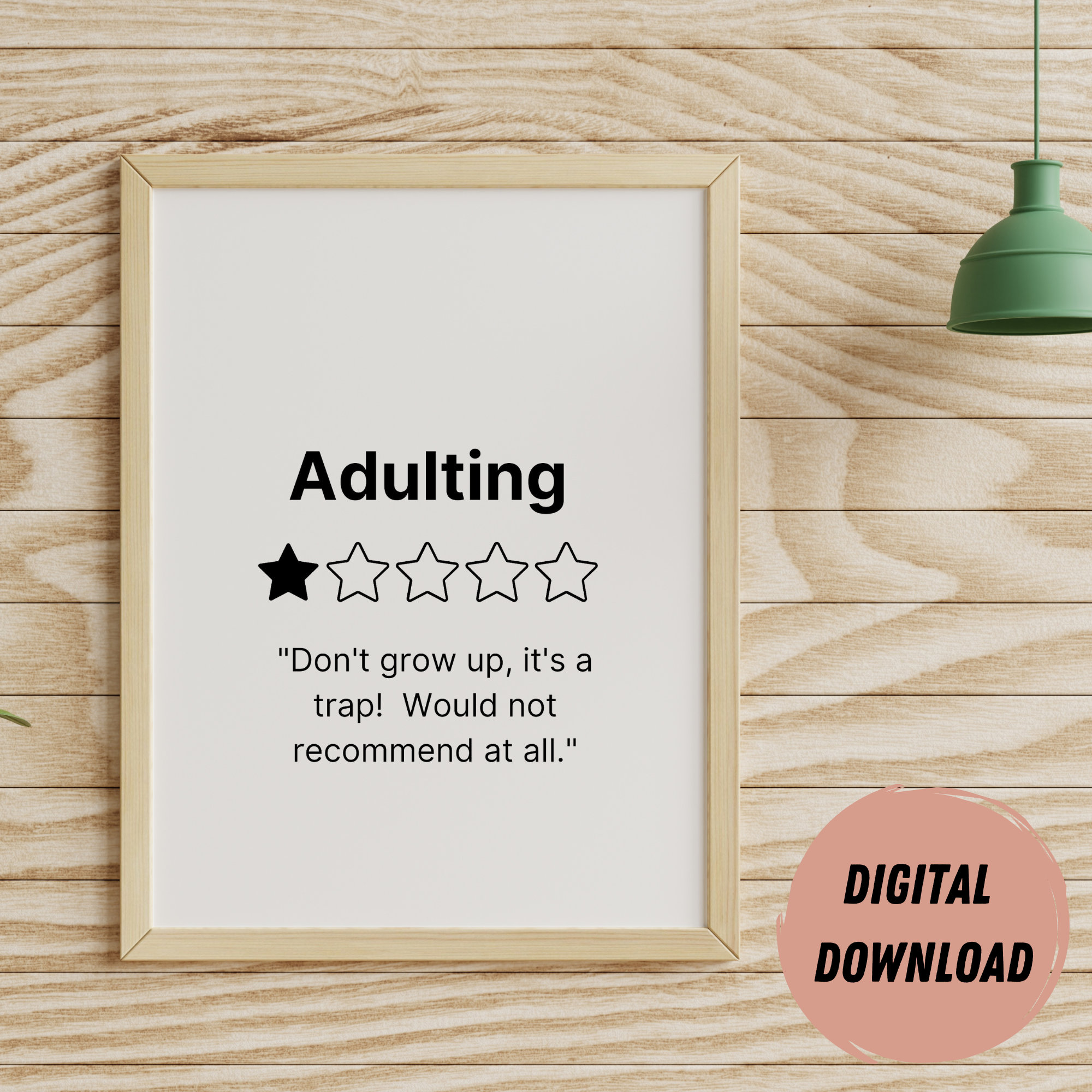 Adulting Printable Poster | Funny Digital Print on Adulting | Hilarious ...