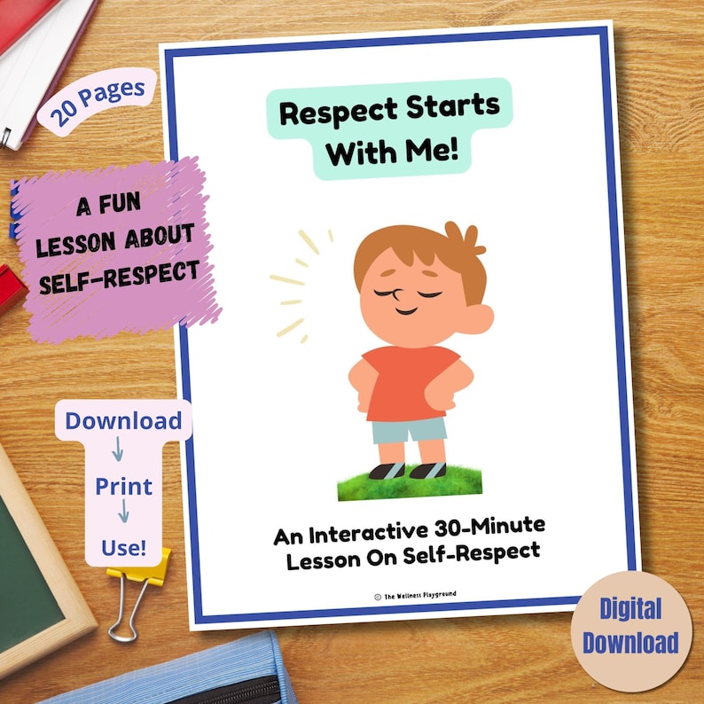 Social Story About Self-respect | Self-esteem Lesson for Elementary ...