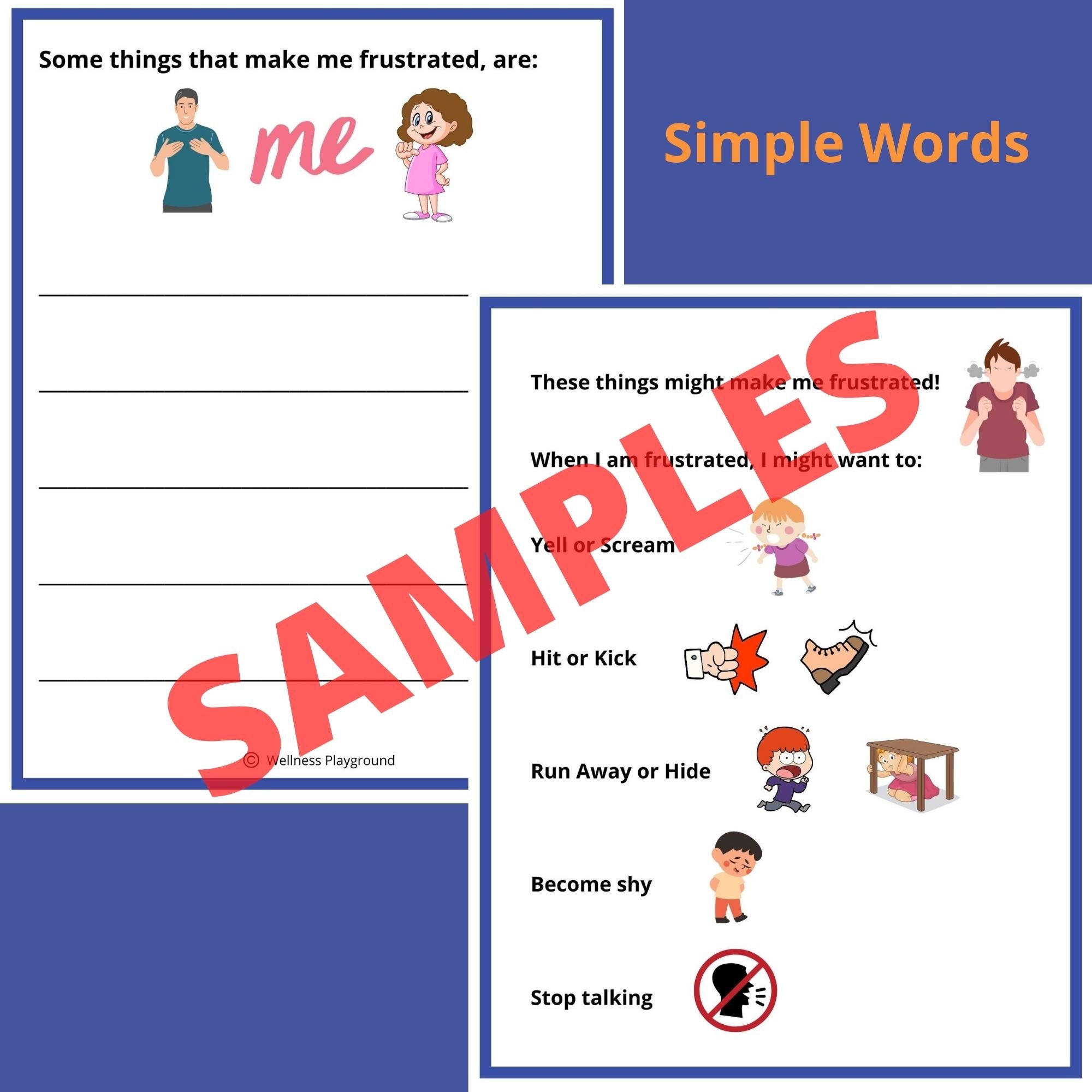 Social Story - When I Am Frustrated | Printable Social Story | Digital ...