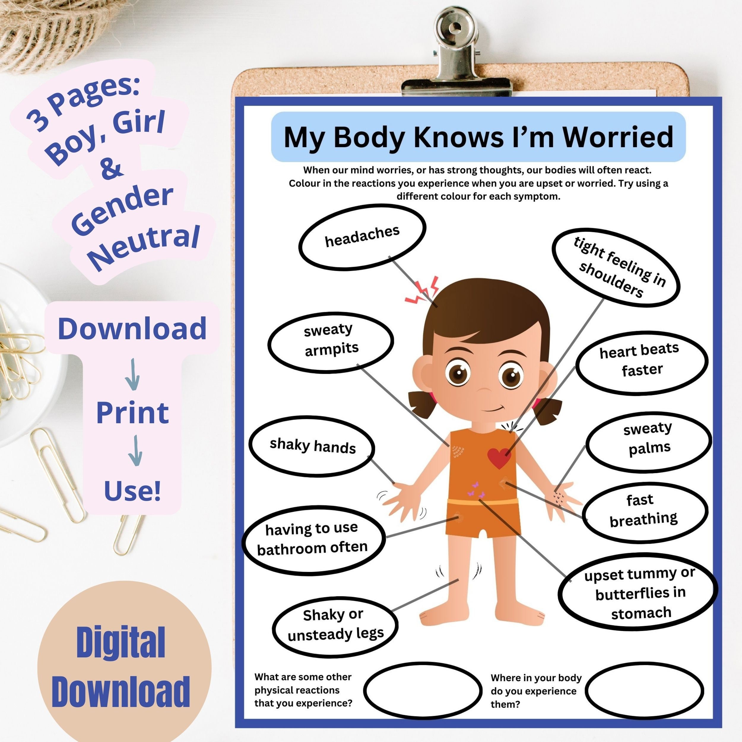 Feelings Activity for Elementary | Social Emotional Learning Lesson - Etsy