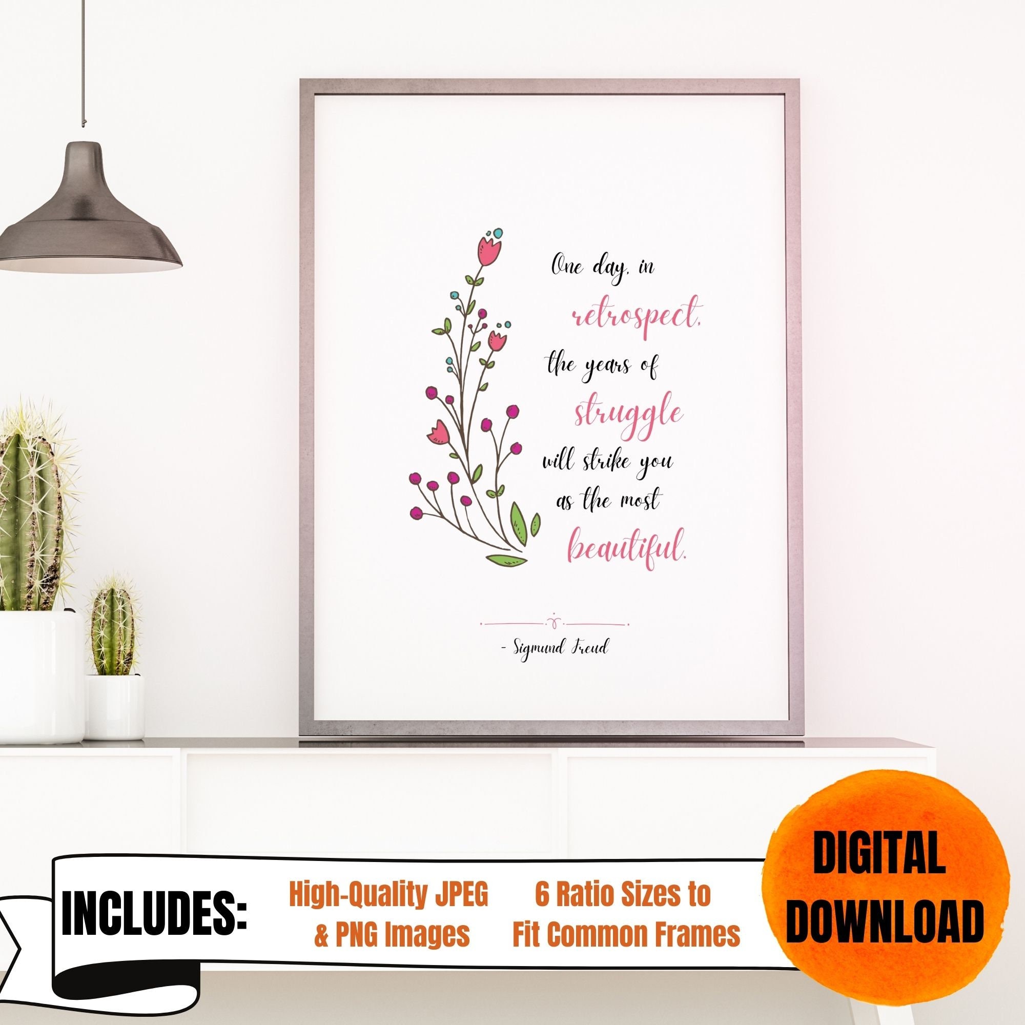 Freud Quote | Inspirational Poster | Printable Wall Decor | Digital ...