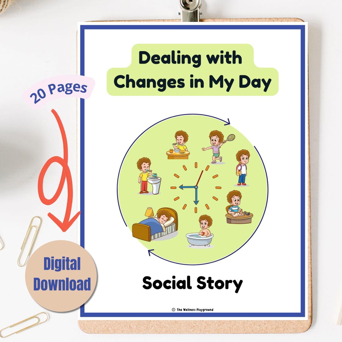 Social Story: Coping With Changes in Routine (PDF Download) - Etsy