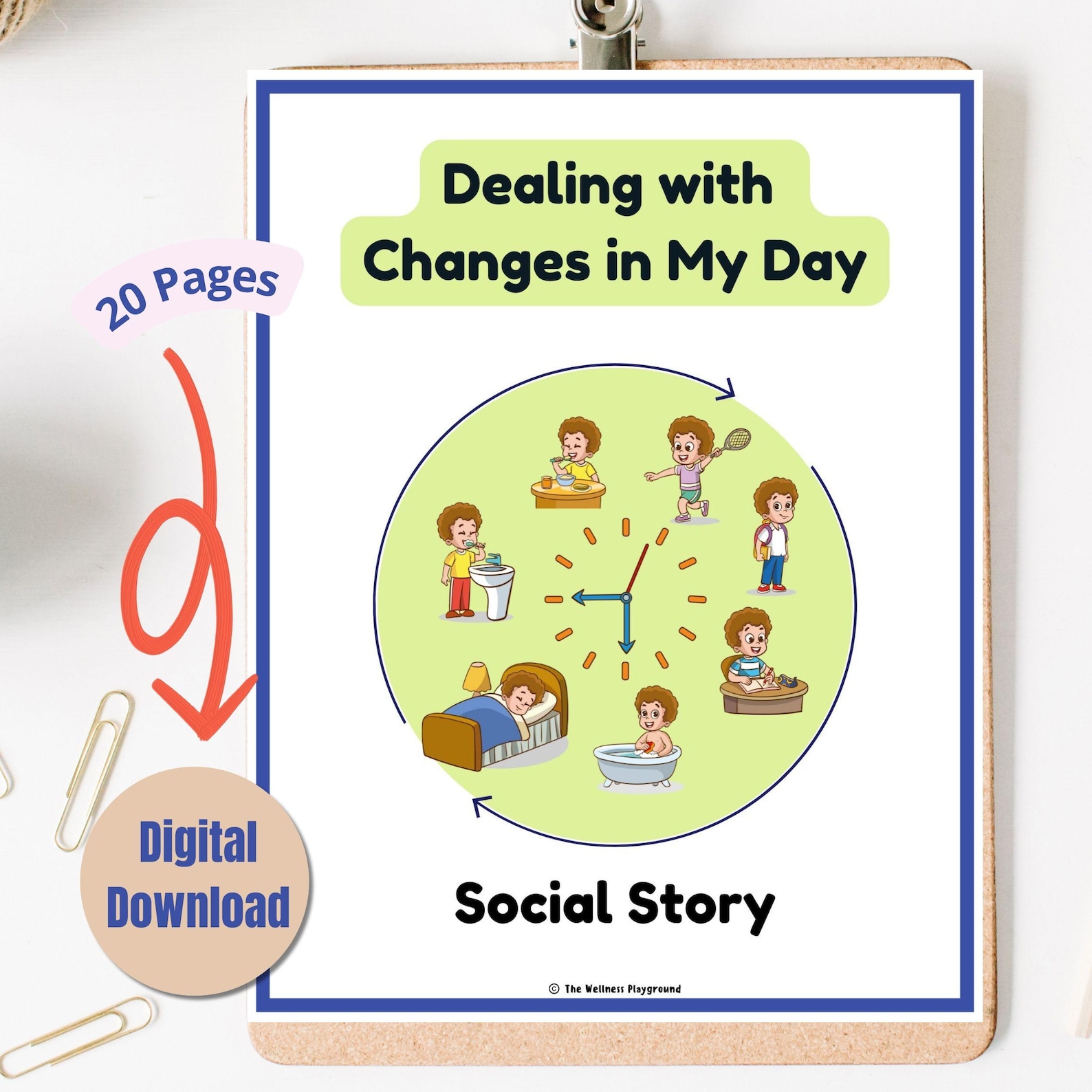 Social Story: Coping With Changes in Routine (PDF Download) - Etsy