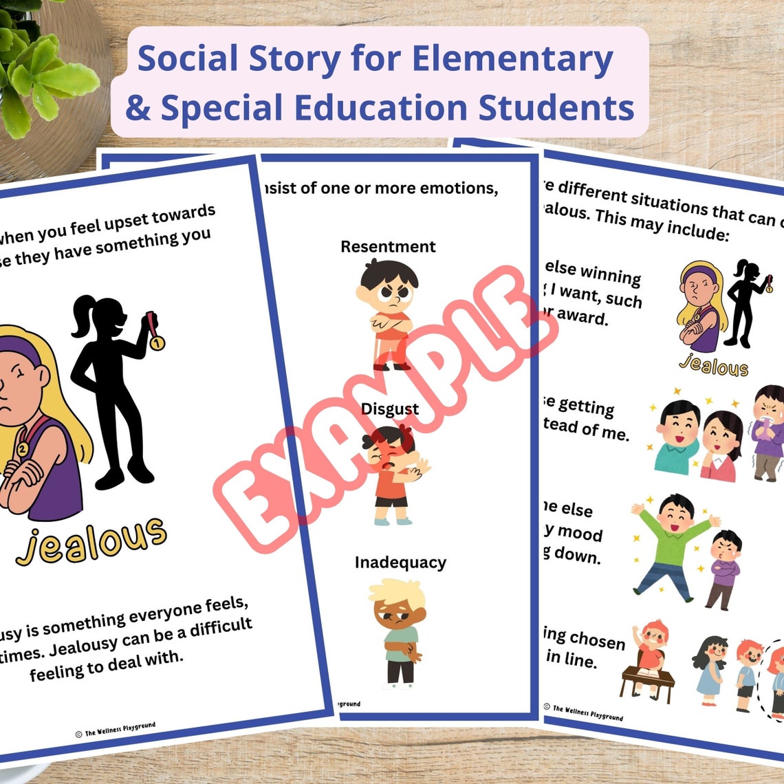 Social Story When I'm Feeling Jealous, Jealousy Social Story, Social ...