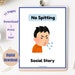 No Spitting Social Story: Autism & ADHD Classroom Behavior (PDF) - Etsy