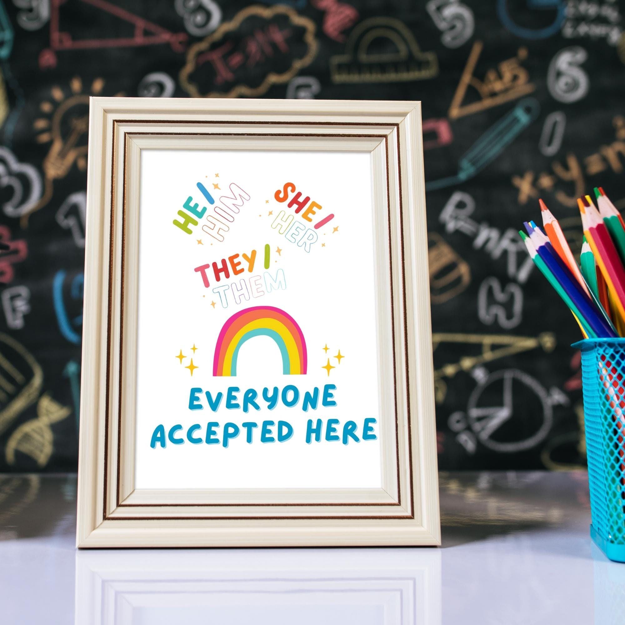 Gender Inclusive Poster | LGBTQ2+ | Equality | Acceptance Poster ...