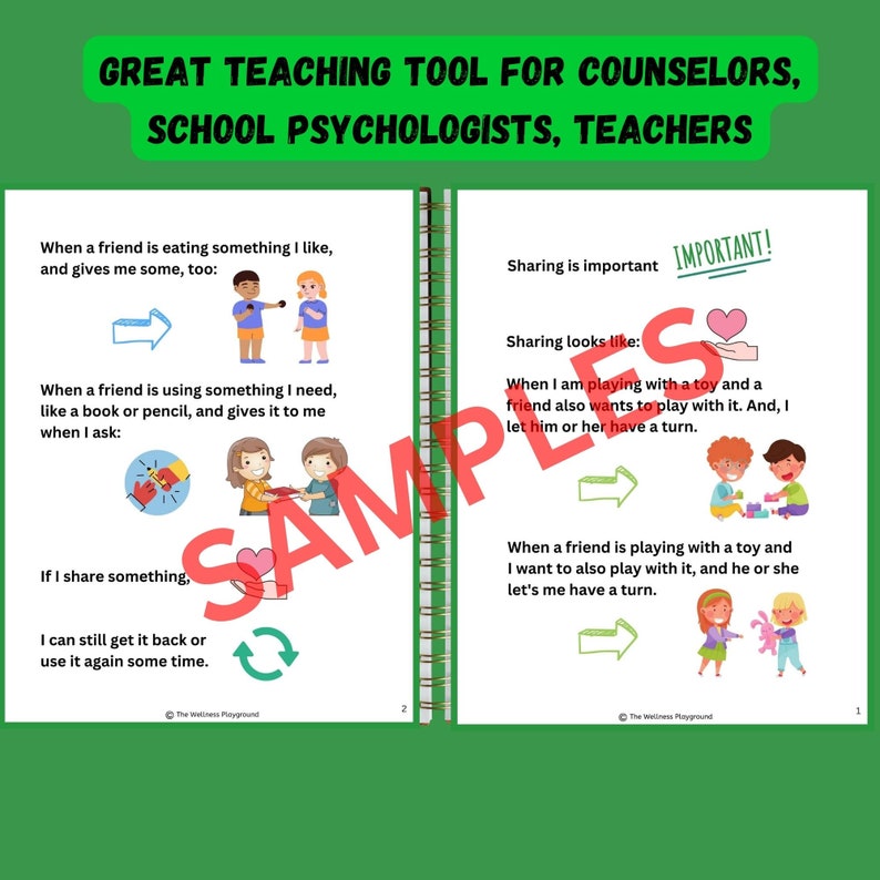 Sharing Social Story: Social Skills Lesson for Kids (printable PDF) - Etsy