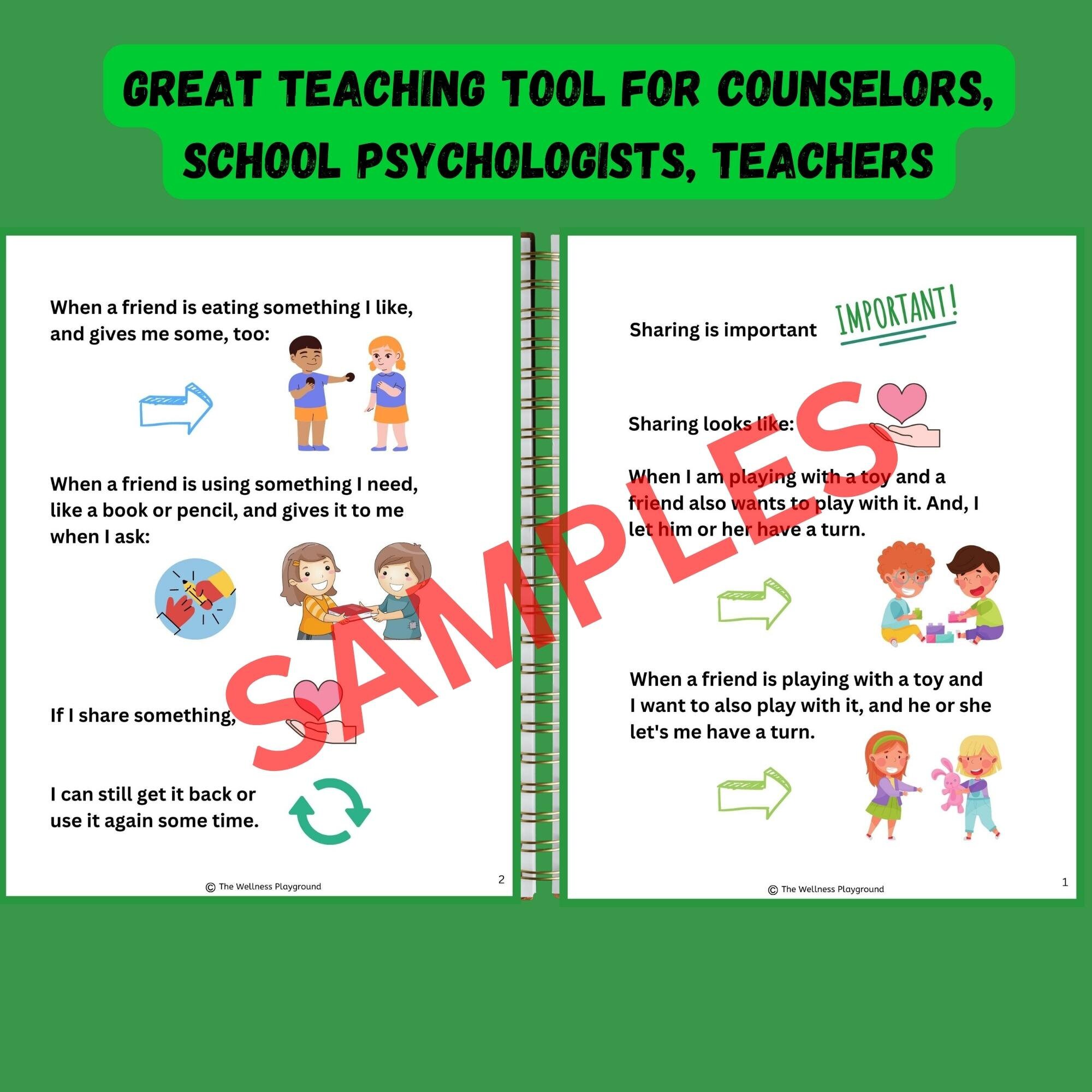 Sharing Social Story: Social Skills Lesson for Kids (printable PDF) - Etsy