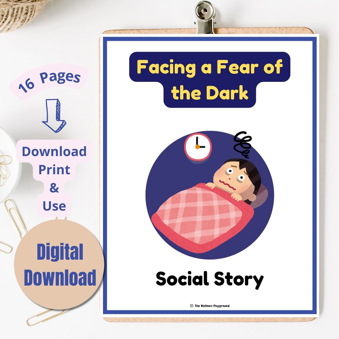 Fear of the Dark Social Story | Afraid of the Dark Social Story ...