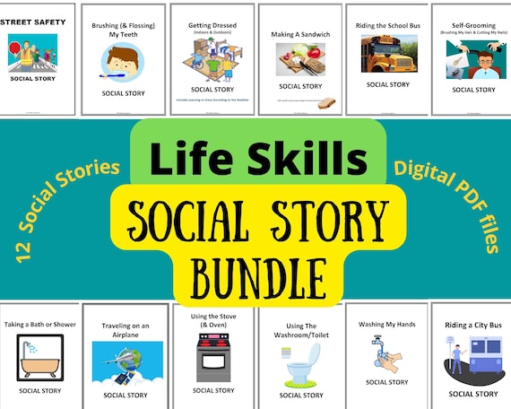 Life Skills Social Story Bundle 12 Social Stories Life | Etsy