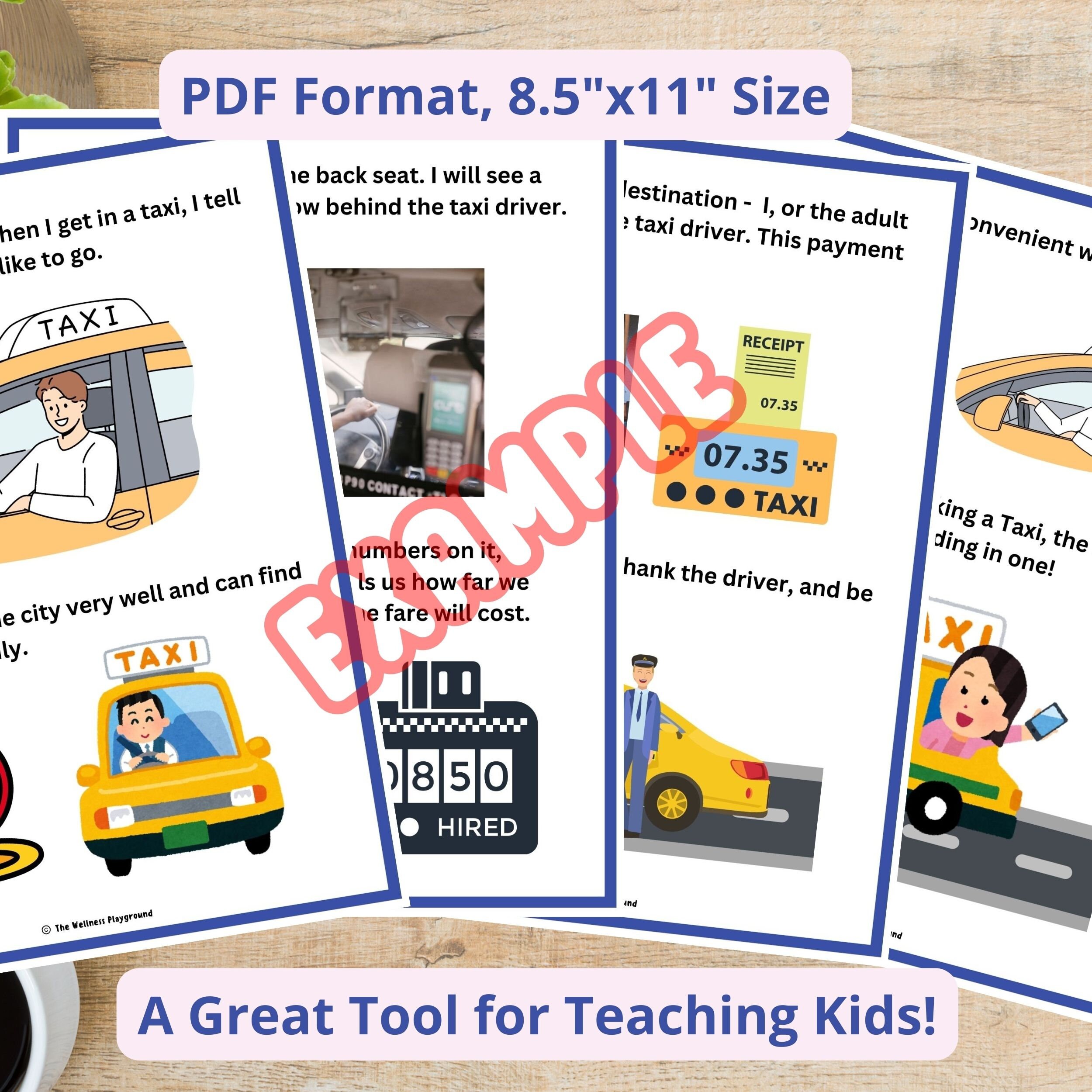 Social Story: Taking A Taxi | Hailing A Cab Life Skills Lesson ...