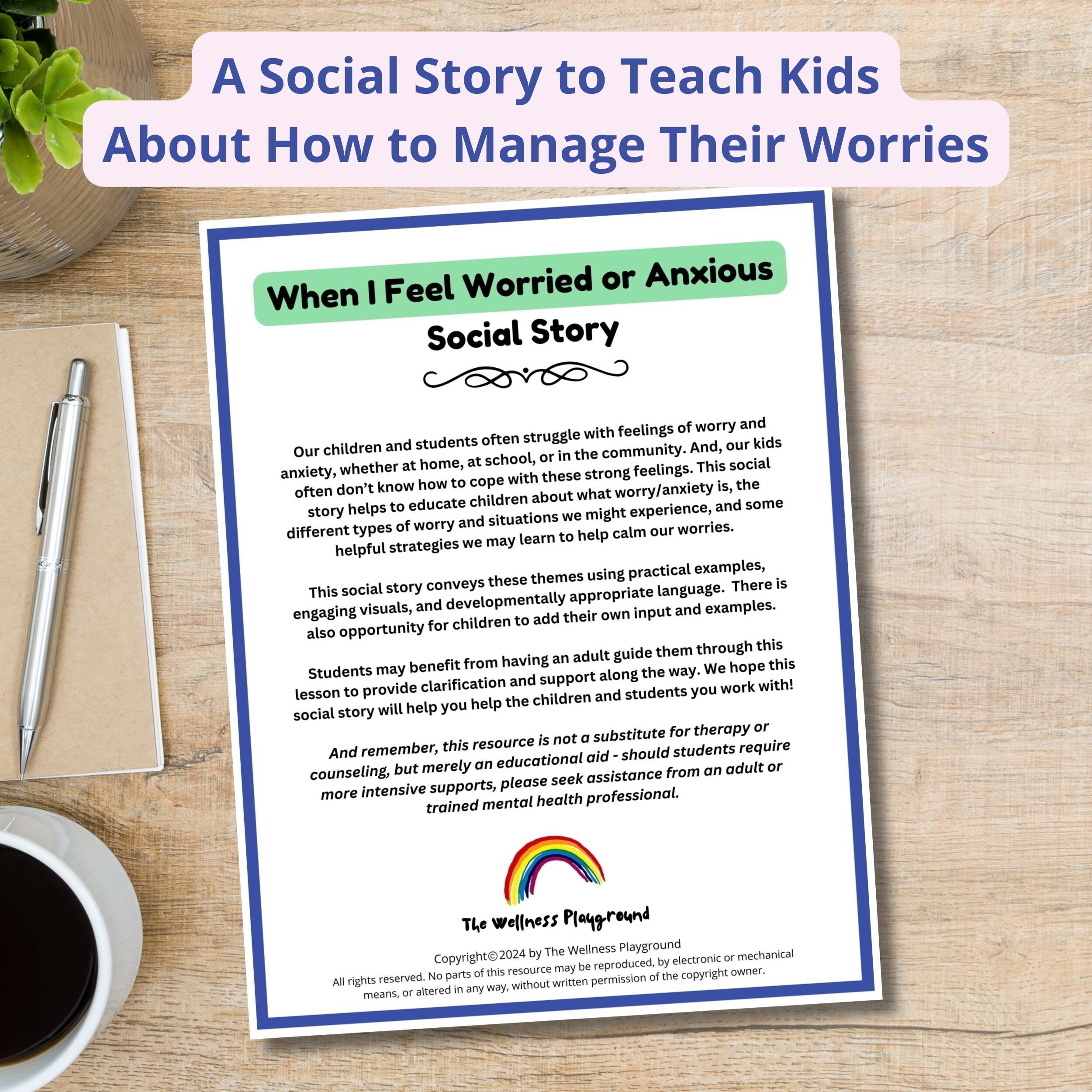 Social Story About Anxiety | Feeling Worried or Anxious | Worry Lesson ...