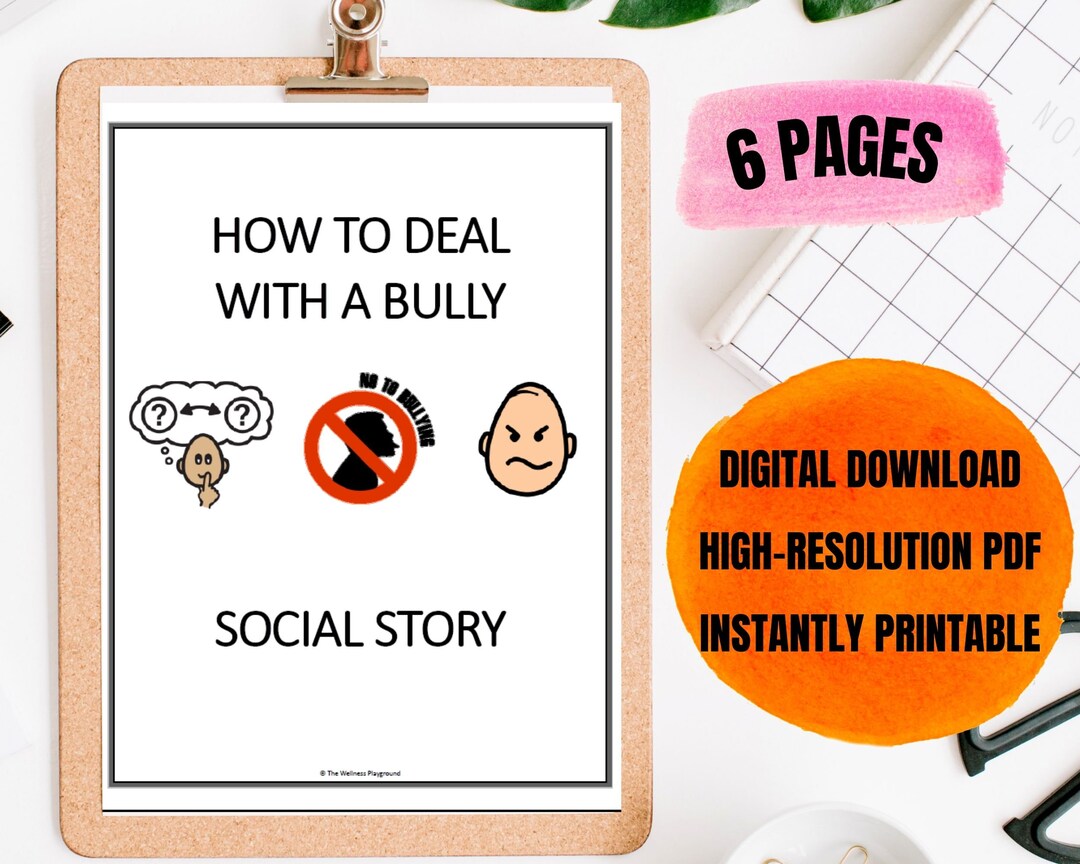 Bullying Social Story: Classroom Counselling Resource (digital Download ...