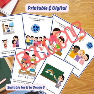 Classroom Behavior Social Story: School Safety Resource (PDF) - Etsy