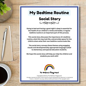 Social Story: Going to Bed (my Bedtime Routine) | Bedtime Social Story ...