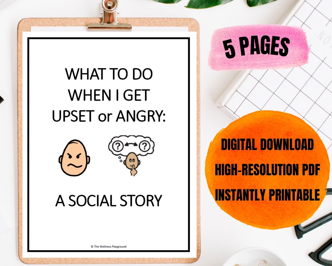 Anger Management Social Story: Classroom Resource (digital Resource ...