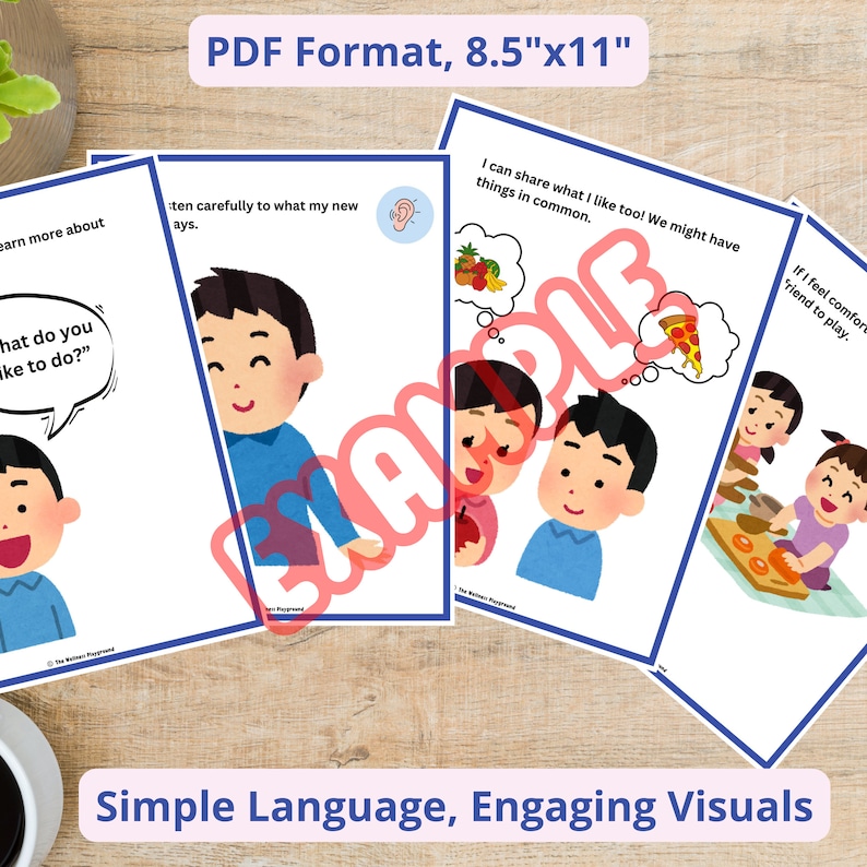 Social Story About How to Make a New Friend | Social Skills Lesson ...