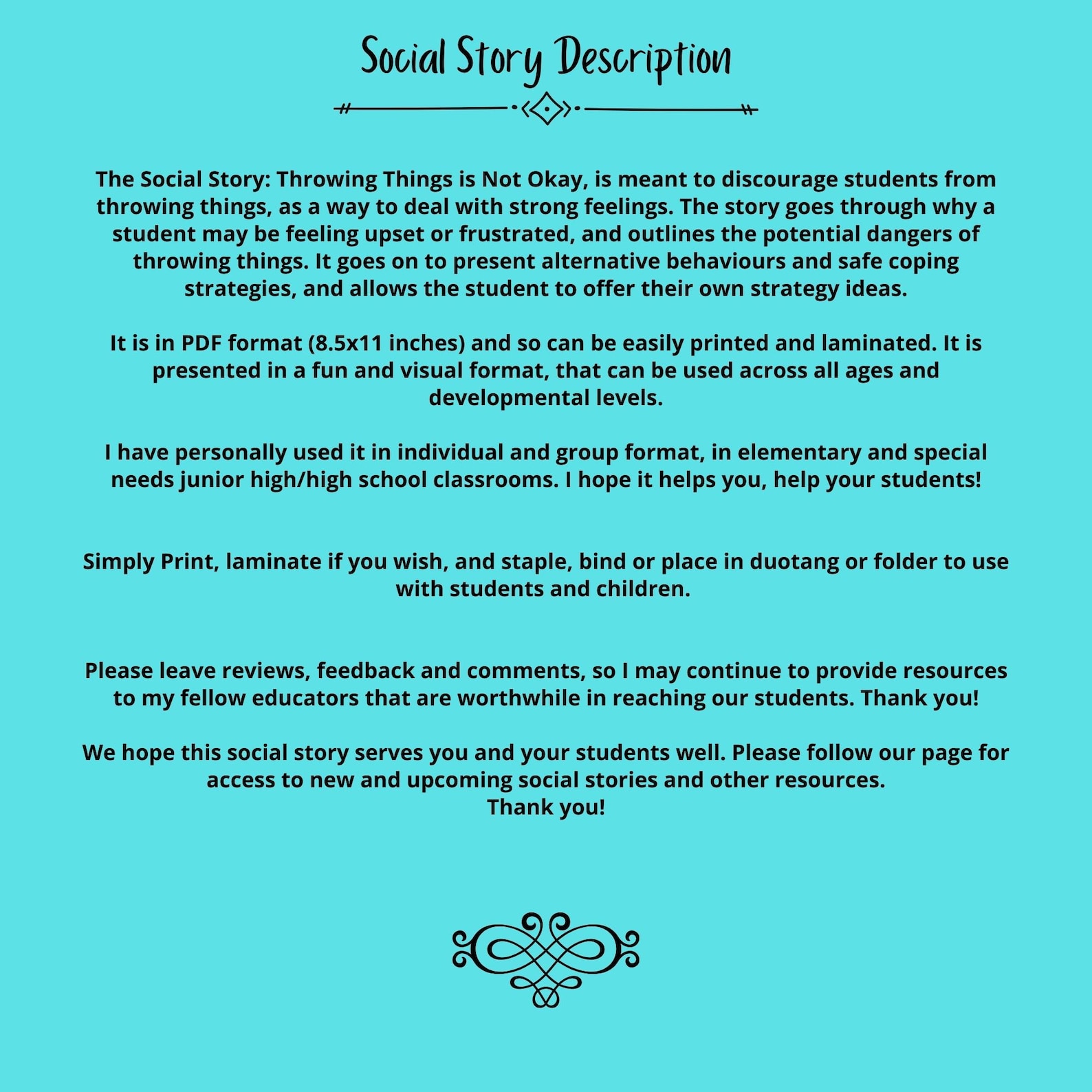 Social Story Throwing Things is Not Okay | Digital Social Story ...