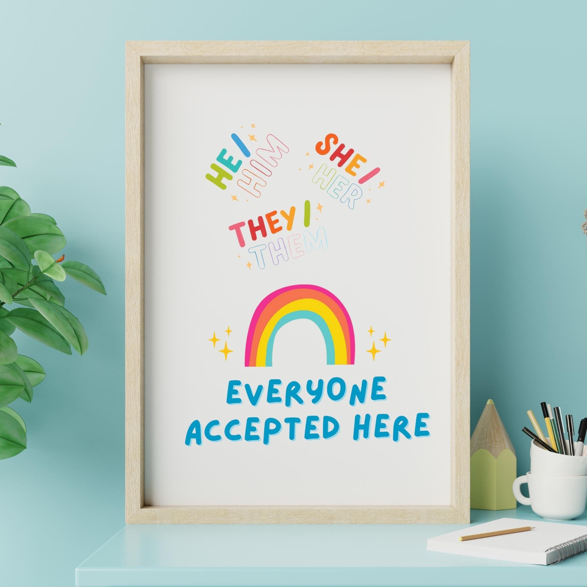Gender Inclusive Poster | LGBTQ2+ | Equality | Acceptance Poster ...