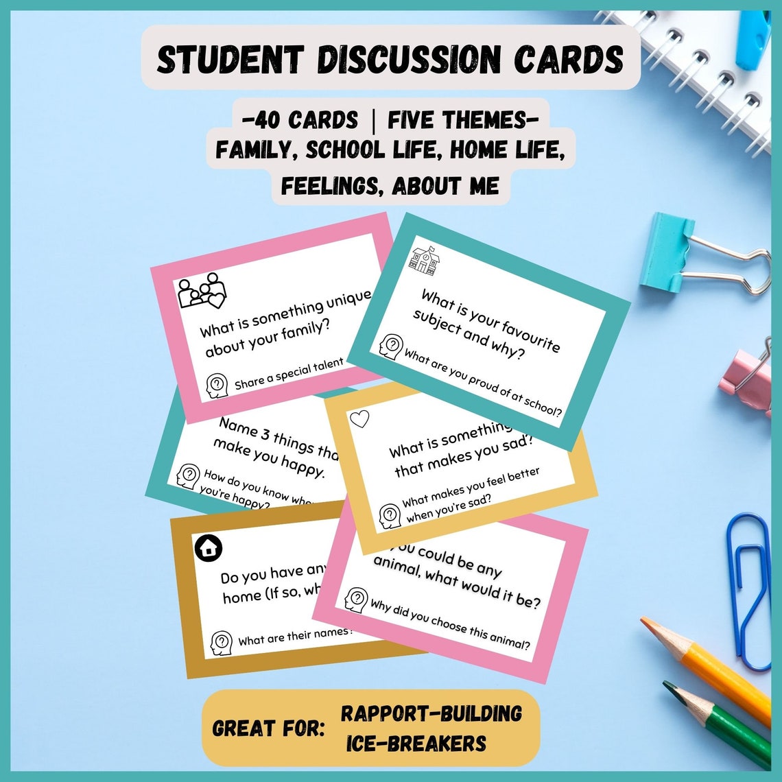 Social Skills Tools Strategies for Students | Communication Flash Cards ...