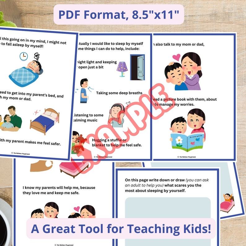 Social Story: Sleeping by Myself - Coping With Fears | Fear of the Dark ...