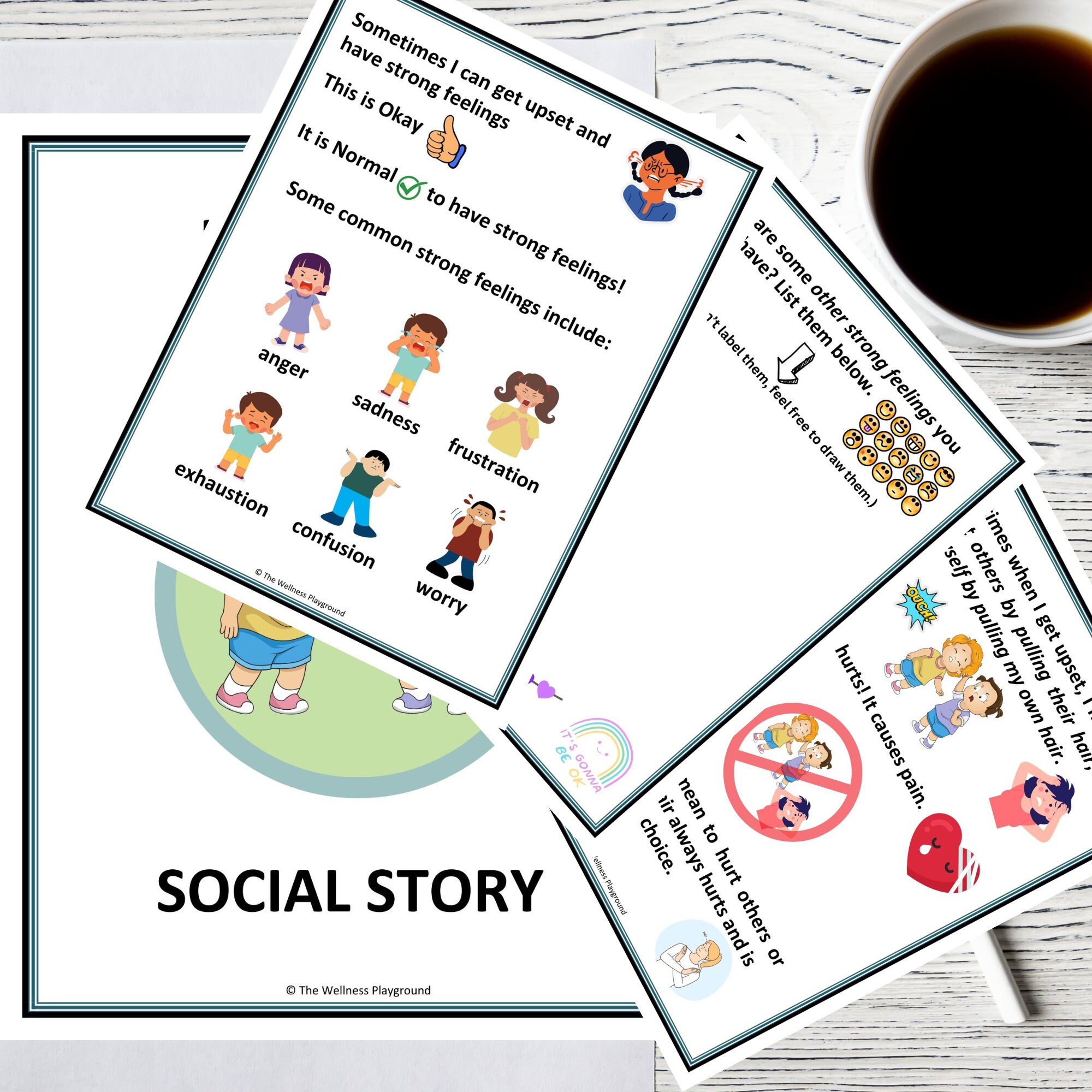 Social Story on Hair-pulling Social Skills Lesson Classroom Social ...