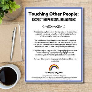 Personal Space Social Story: Respecting Boundaries (PDF) - Etsy