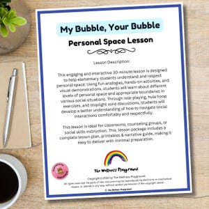 Personal Space Social Story: Elementary Lesson & Hula Hoop Game ...
