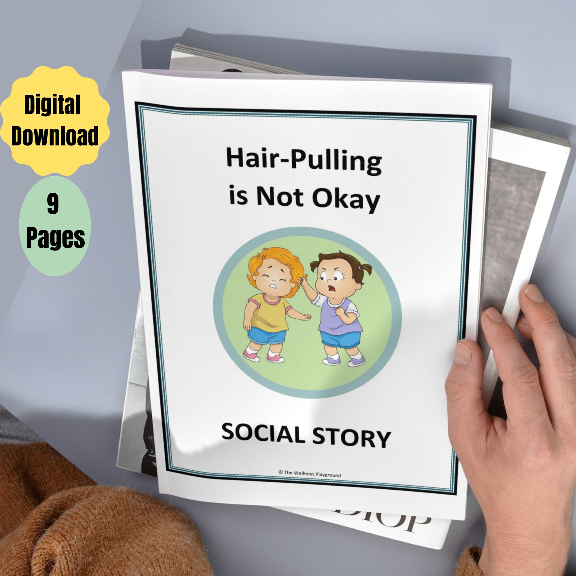 Social Story on Hair-pulling | Social Skills Lesson | Classroom Social ...