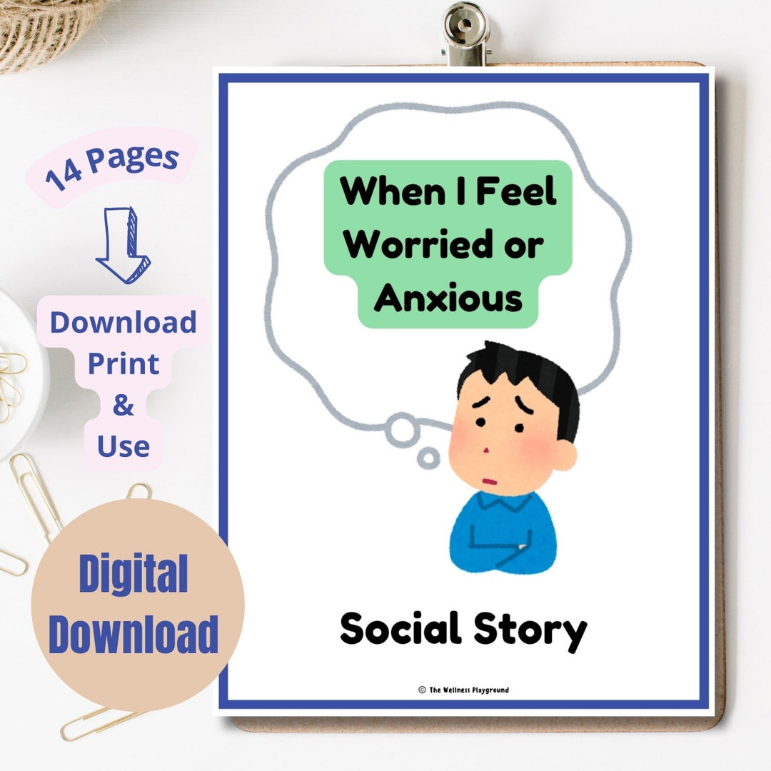 Social Story About Anxiety | Feeling Worried or Anxious | Worry Lesson ...
