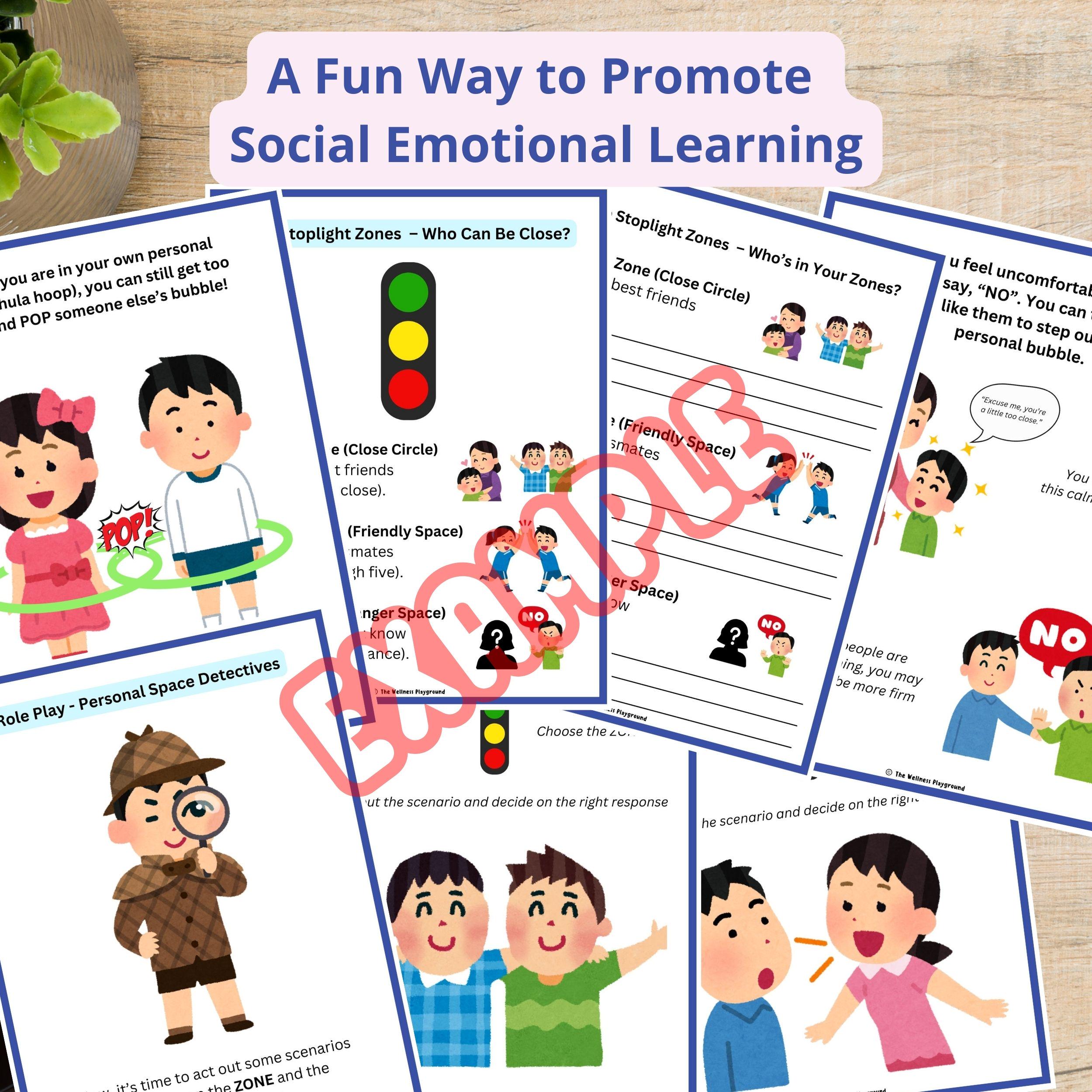 Personal Space Social Story: Elementary Lesson & Hula Hoop Game ...