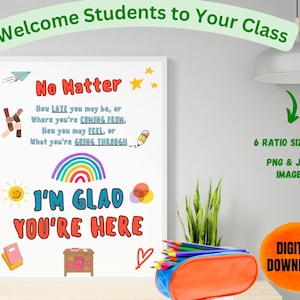 Classroom Door Poster, Classroom Welcome Sign, Printable Classroom ...