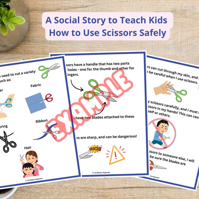 Social Story Using Scissors | Scissors Safety Lesson | Fine Motor ...