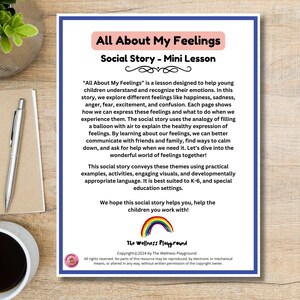 Feelings Social Story: Elementary SEL Lesson (digital Download) - Etsy