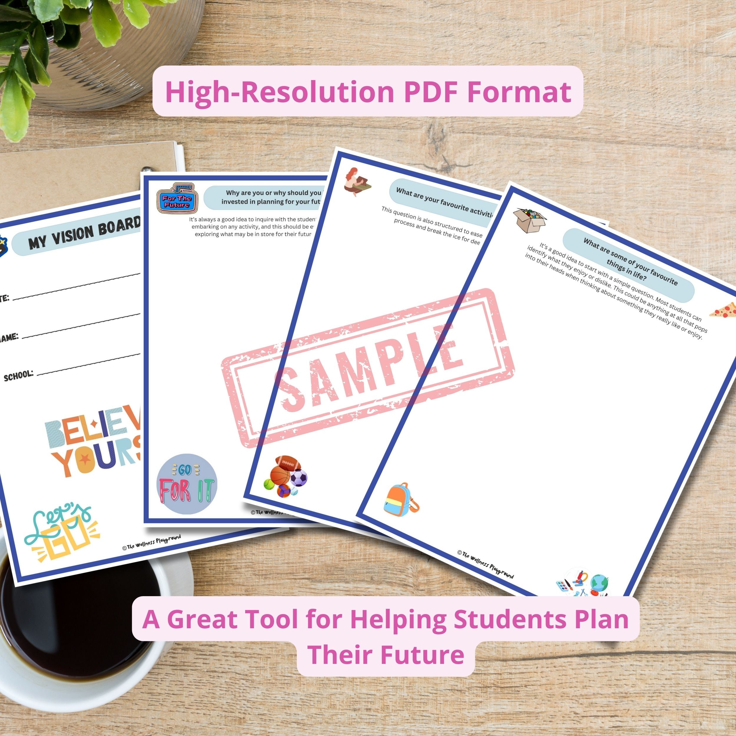 Vision Board Student Activity: Future Planning Lesson (PDF) - Etsy