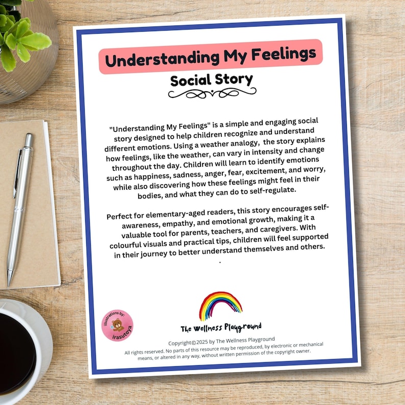 Feelings Social Story for Kids: Emotional Awareness, Coping Skills ...