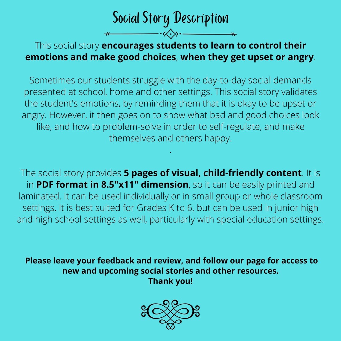 Anger Management Social Story: Classroom Resource (digital Resource ...