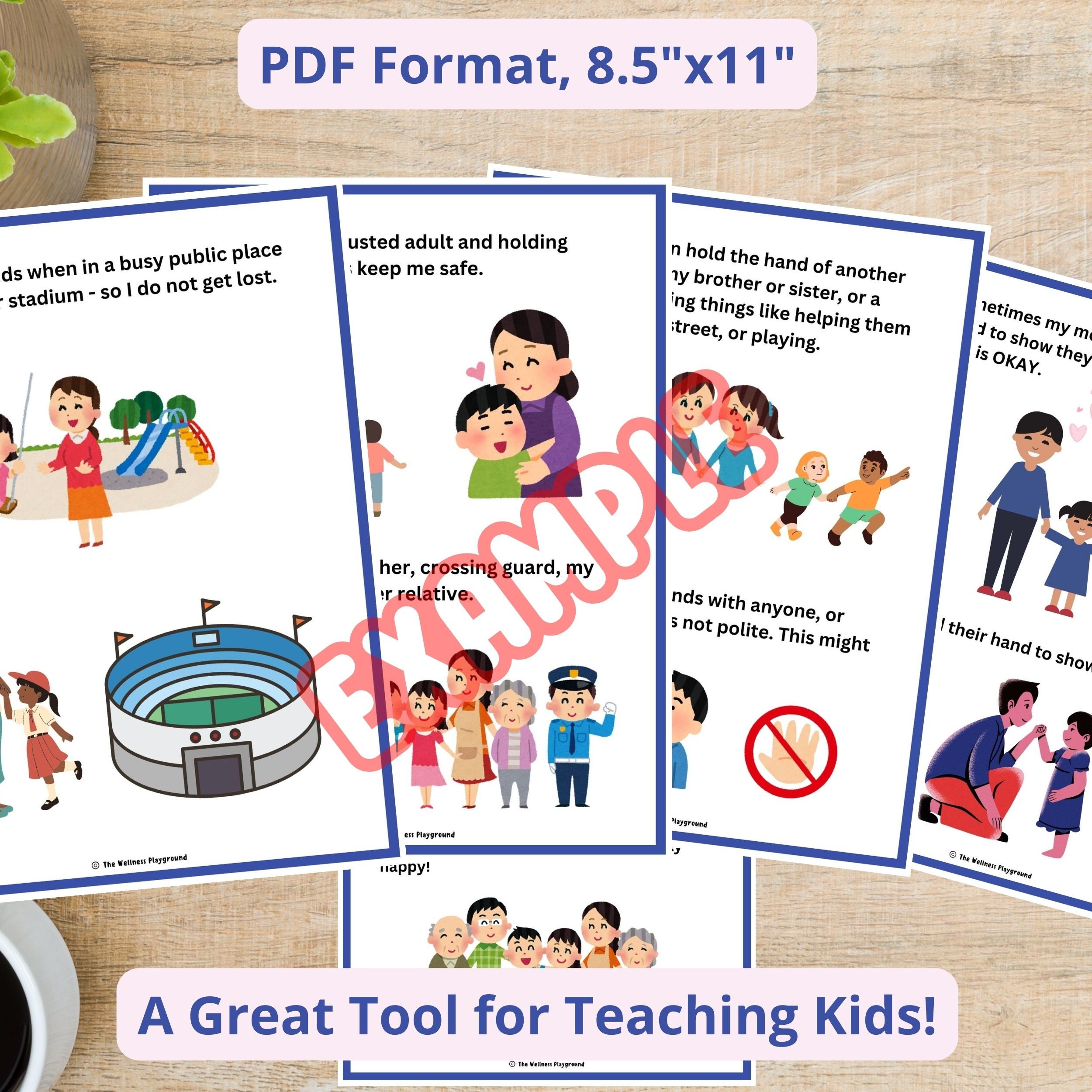 Holding Hands Social Story: Elopement Lesson for Kids (PDF) - Etsy