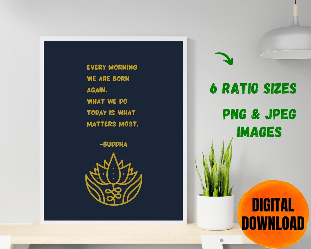 Buddha Quote | Printable Digital Art | Home Decor | Inspirational ...