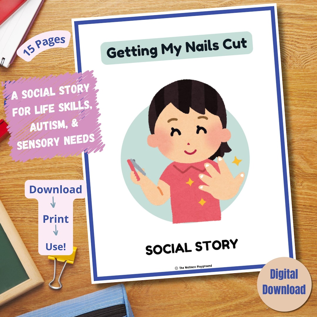 Cutting Nails Social Story: Life Skills, Personal Hygiene (PDF) - Etsy