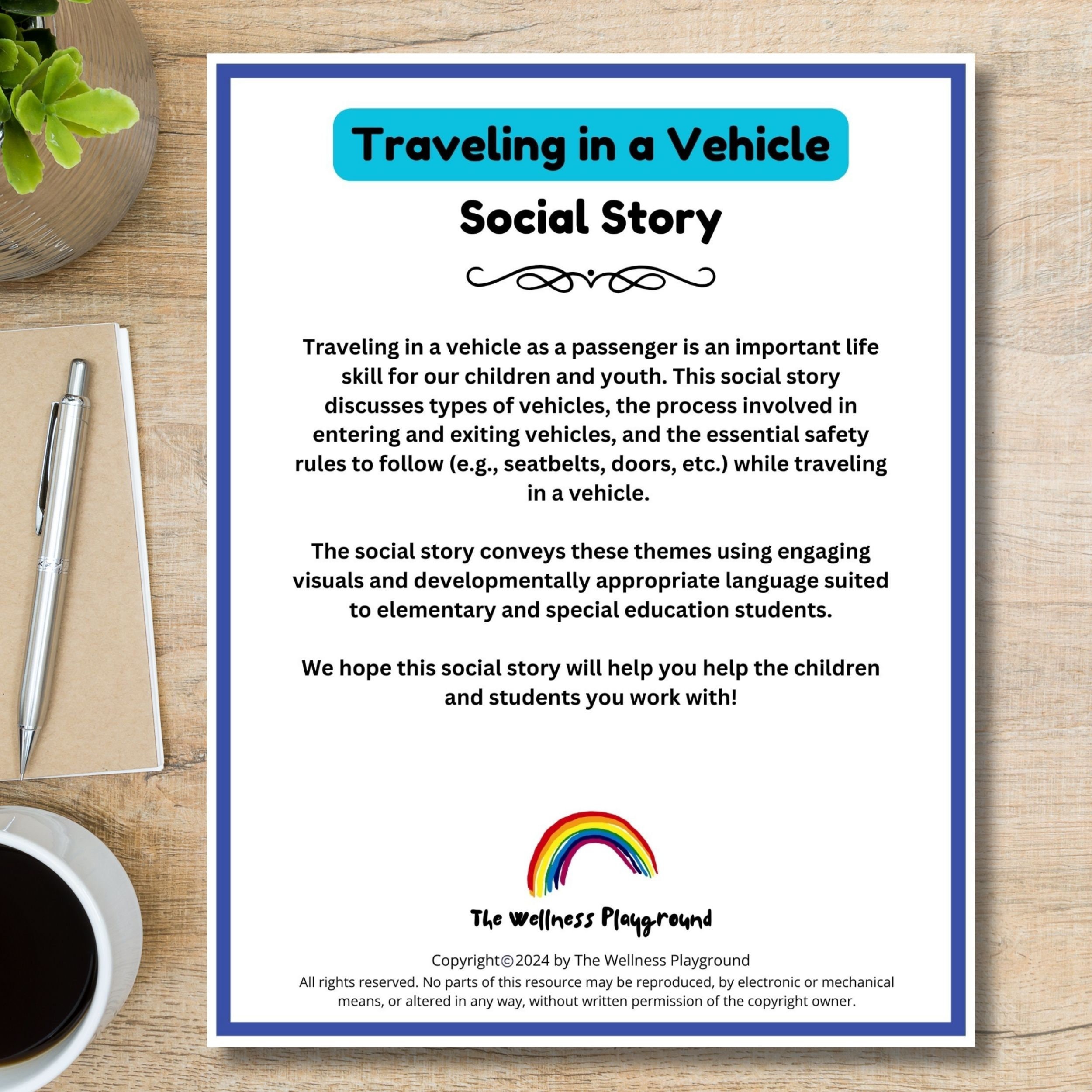 Car Ride Social Story: Autism Travel Safety (PDF Download) - Etsy