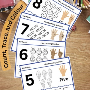 Learning Numbers 1 to 10 | Counting and Writing Practice Numbers ...